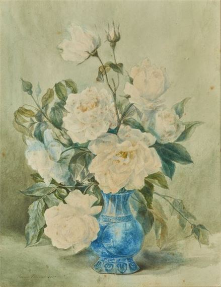 Fanny Burat | Nature morte au vase de fleurs (1909) | MutualArt