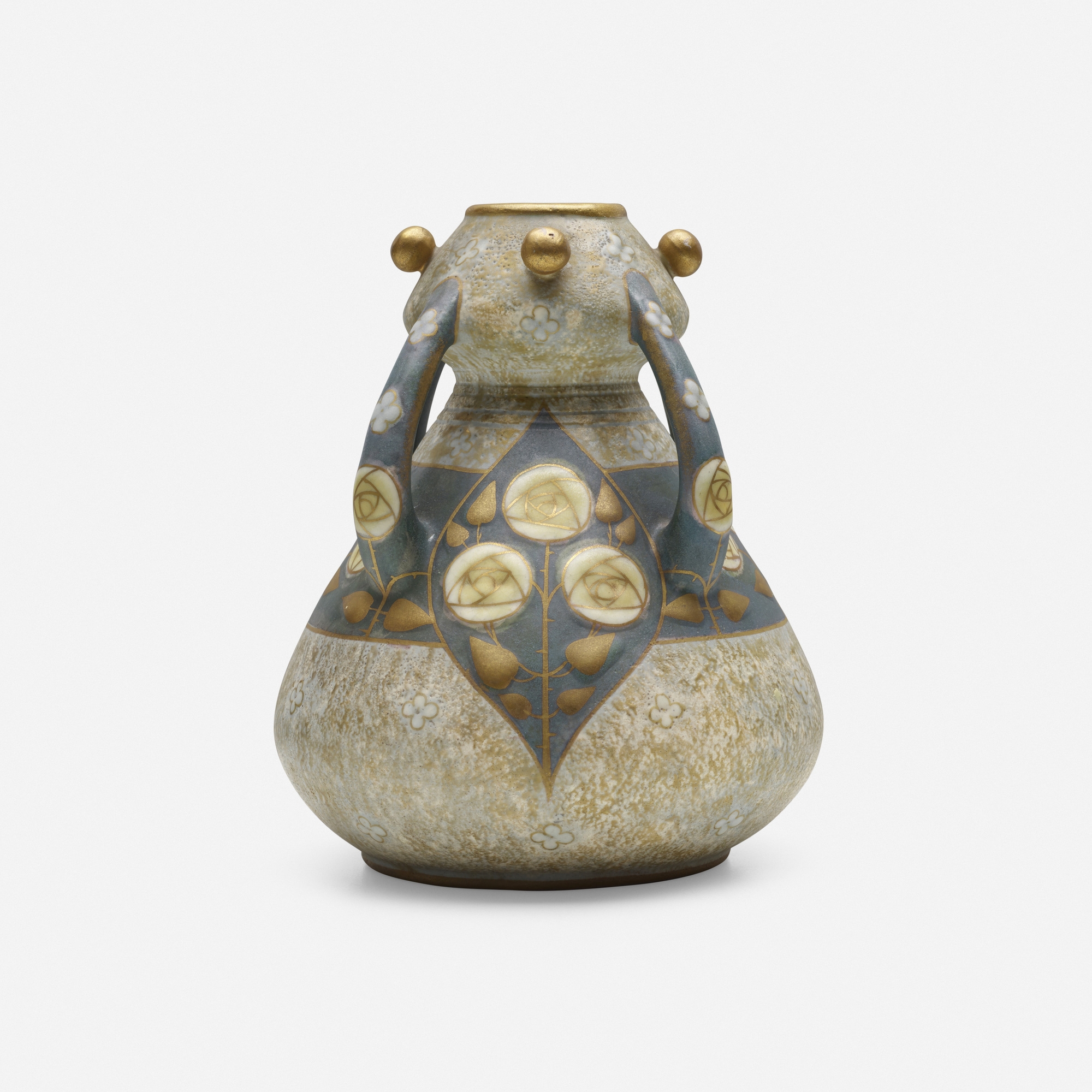 Paul Dachsel | Amphora vase with Mackintosh-style roses (Circa 1907 ...