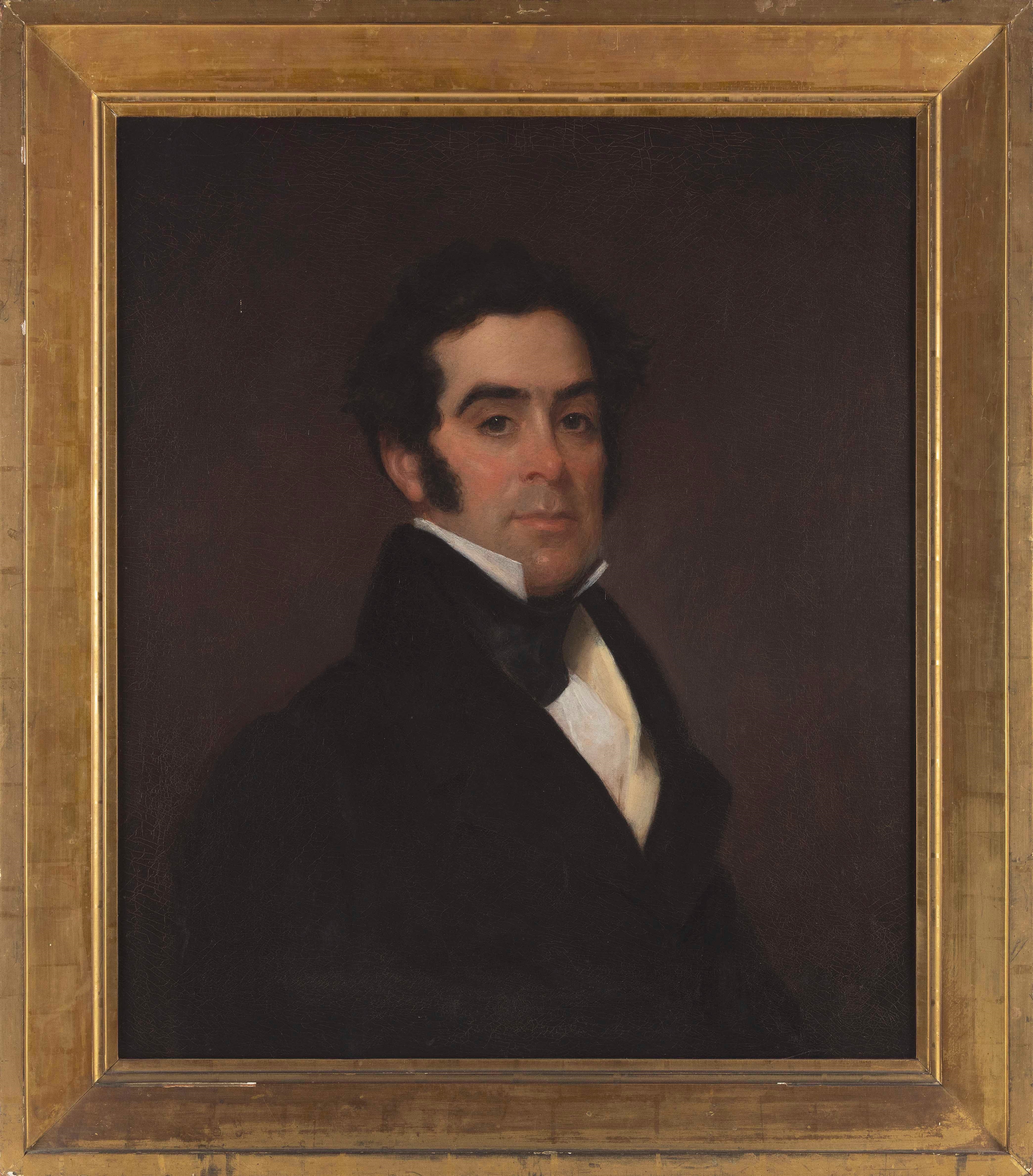 American School, 18th Century | Portraits of Captain Ira Bursley and ...