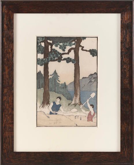 B.J.O. Nordfeldt | Two Men Digging, . (1906) | MutualArt