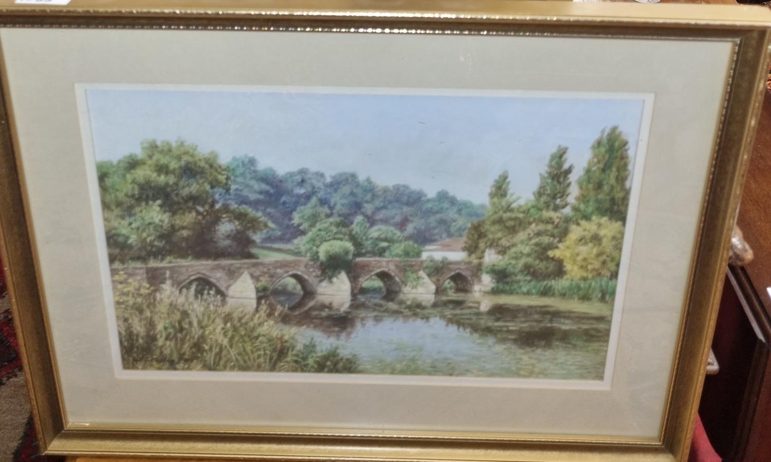W. Staples | A 20th Century Watercolour of a Bridge scene by W Staples ...