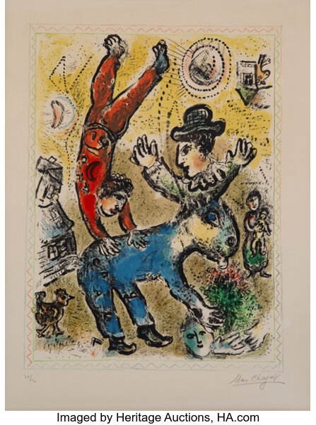 Marc Chagall | The Red Acrobat (1974) | MutualArt