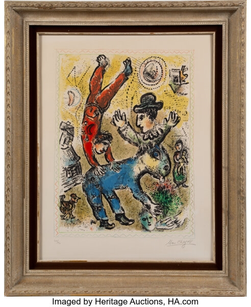 Marc Chagall | The Red Acrobat (1974) | MutualArt
