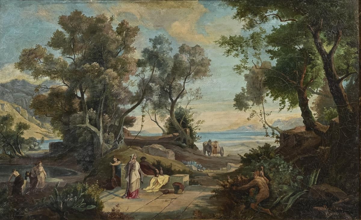 Friedrich Preller the Elder | Ideale Küstenlandschaft (1901) | MutualArt