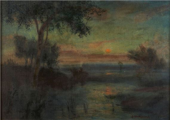 Otto Modersohn | Mondaufgang. (1938) | MutualArt