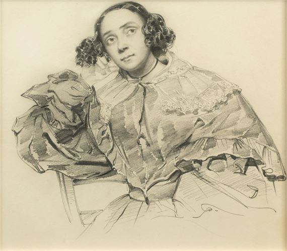 Paul Delaroche | Portrait de Marie Dorval | MutualArt