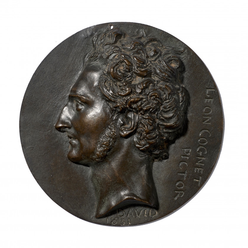 Pierre Jean David d'Angers | Portrait de Léon Cogniet, peintre (1831 ...