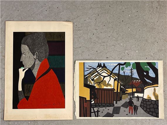 Kiyoshi Saito | Two Kiyoshi Saito Woodblocks | MutualArt