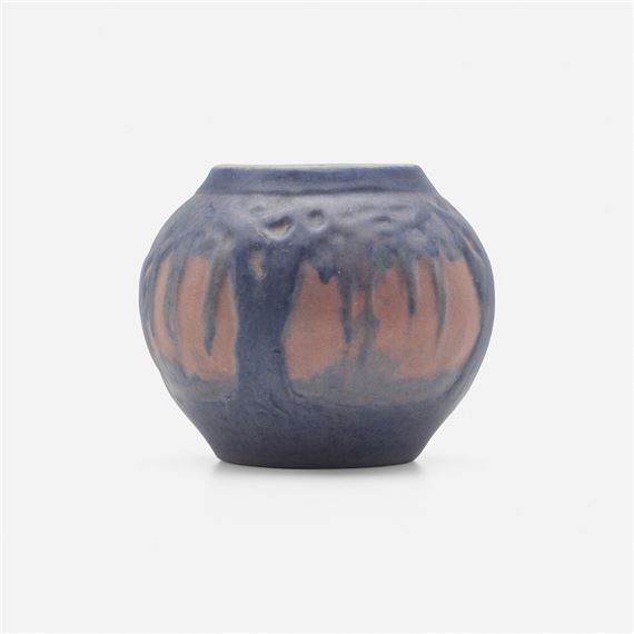 Sadie Irvine | Miniature twilight scenic vase with live oaks and ...