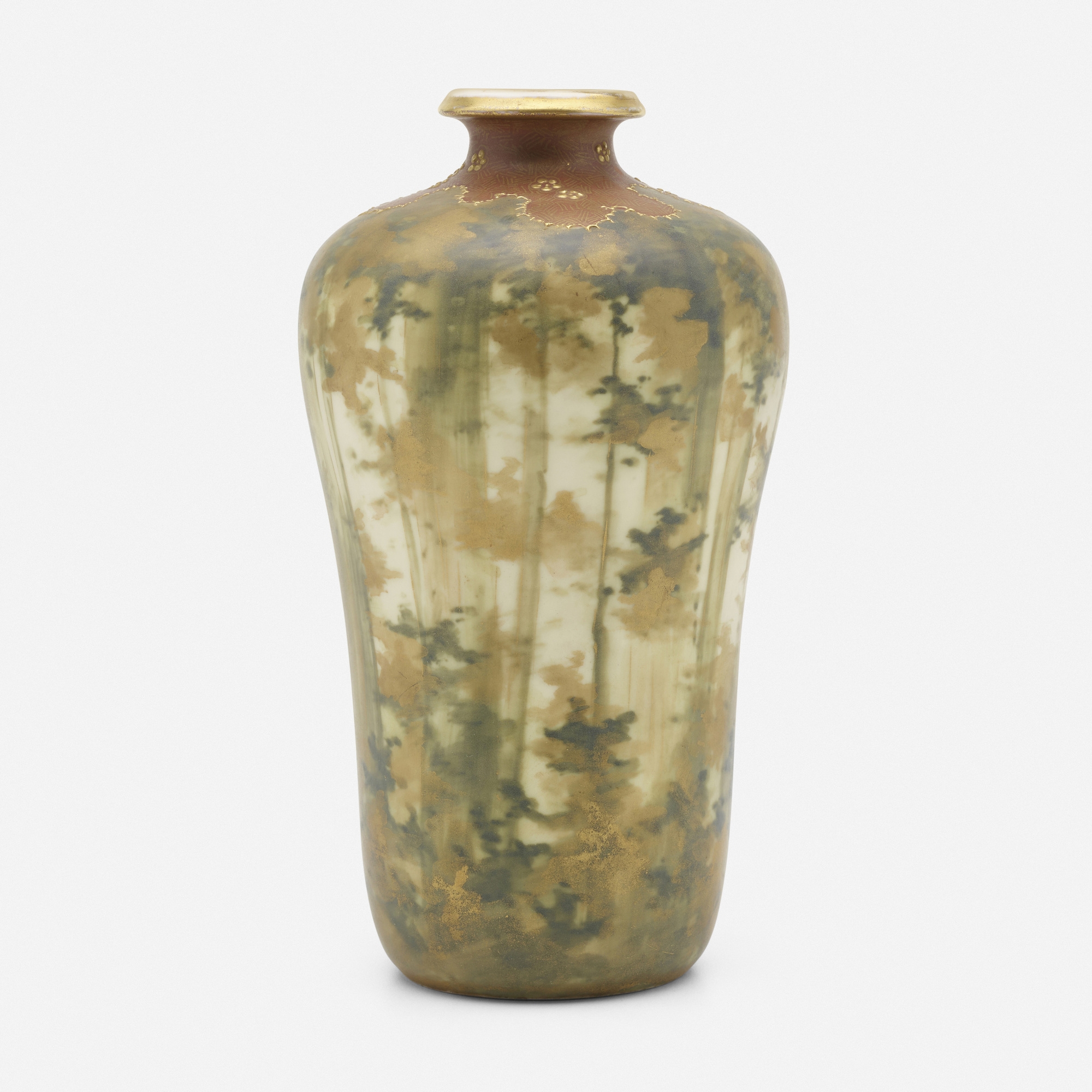 Riessner, Stellmacher & Kessel | Amphora Art Nouveau vase with maiden ...