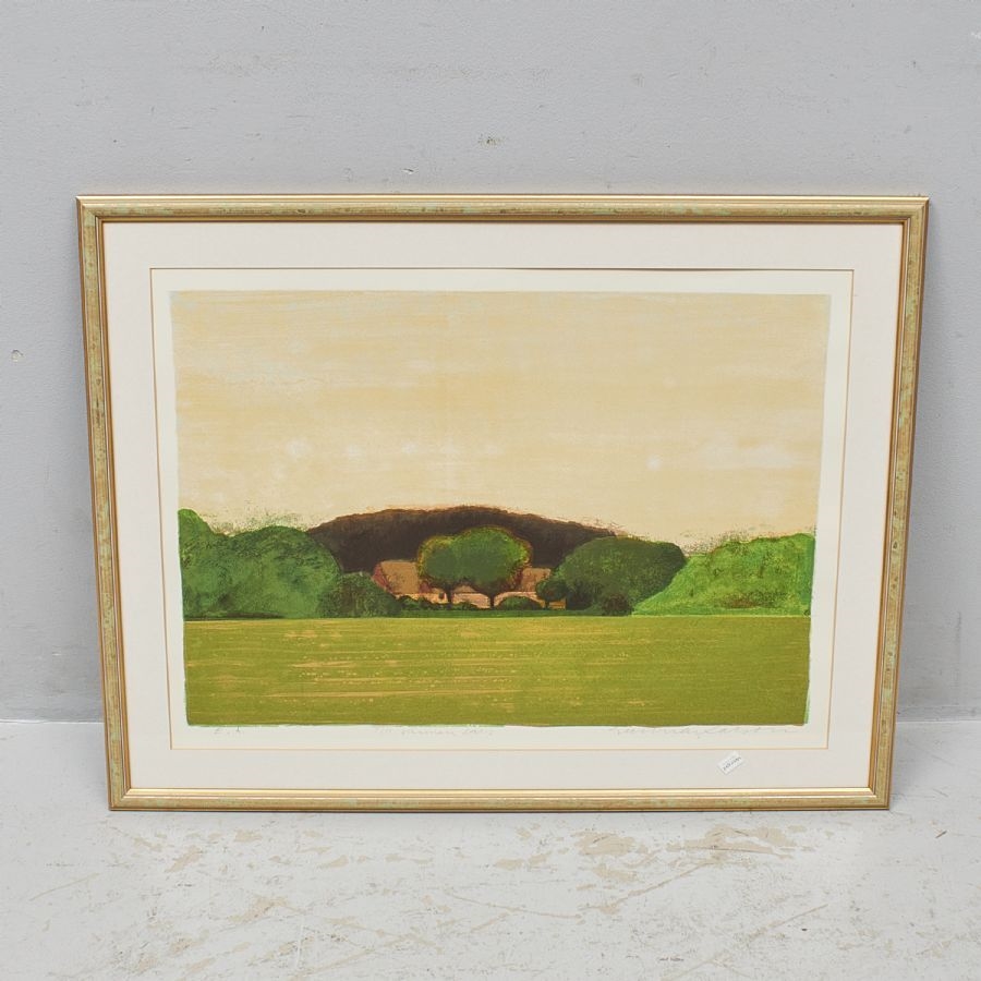 Gunnar Larsson | landscape. Litograph in colors | MutualArt