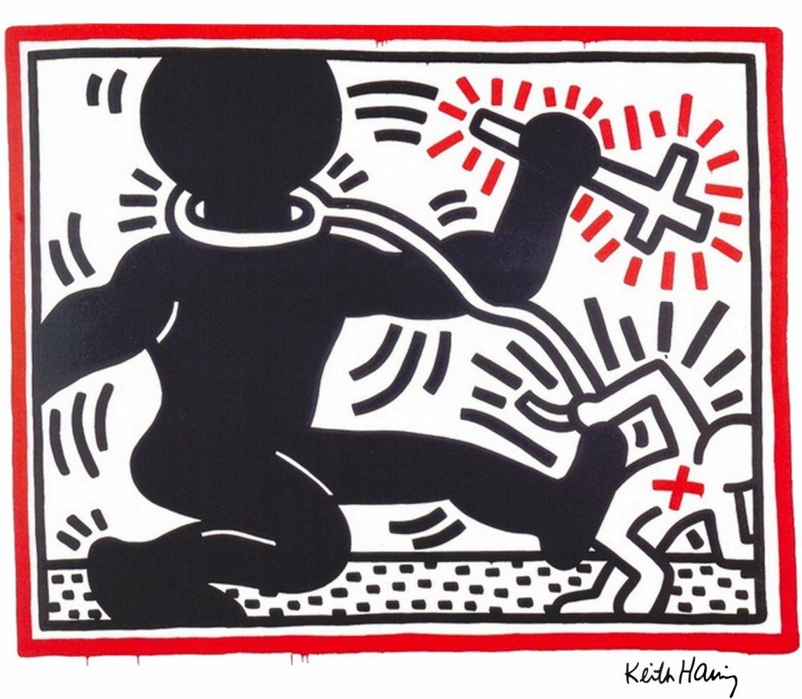 Keith Haring | Cross Figure | MutualArt
