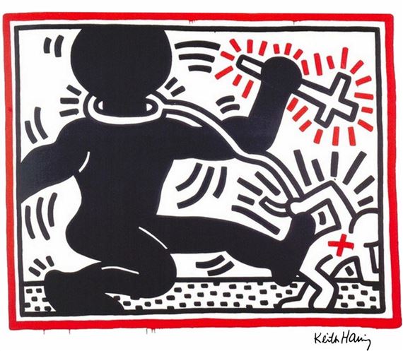 Keith Haring | Cross Figure | MutualArt