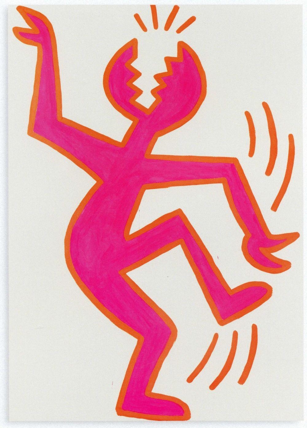 Keith Haring | Pink Figure | MutualArt
