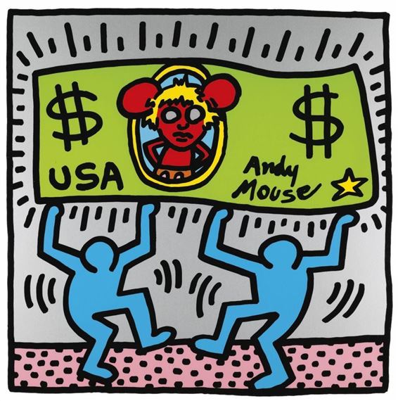 Keith Haring | Mickey Dollars | MutualArt