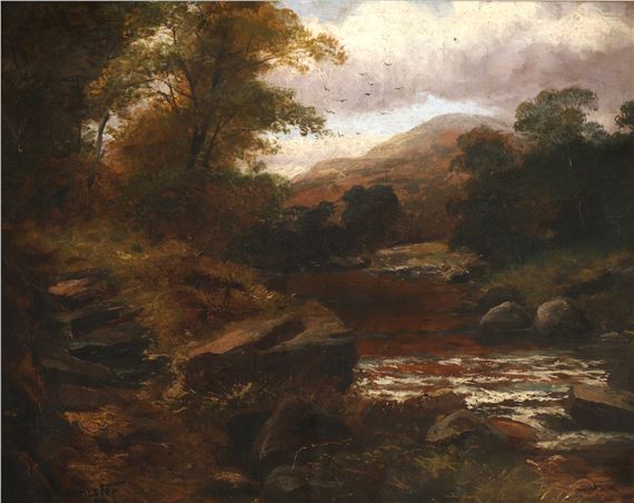 Edward Mitchell Bannister | Landscape with a Fast Running Brook | MutualArt