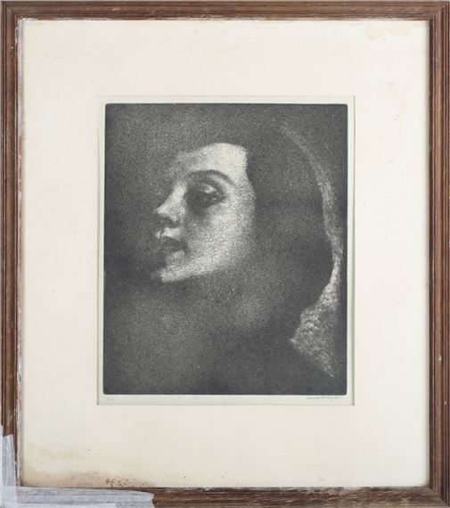 Dame Laura Knight | Stella (Profile Portrait of a Lady) | MutualArt