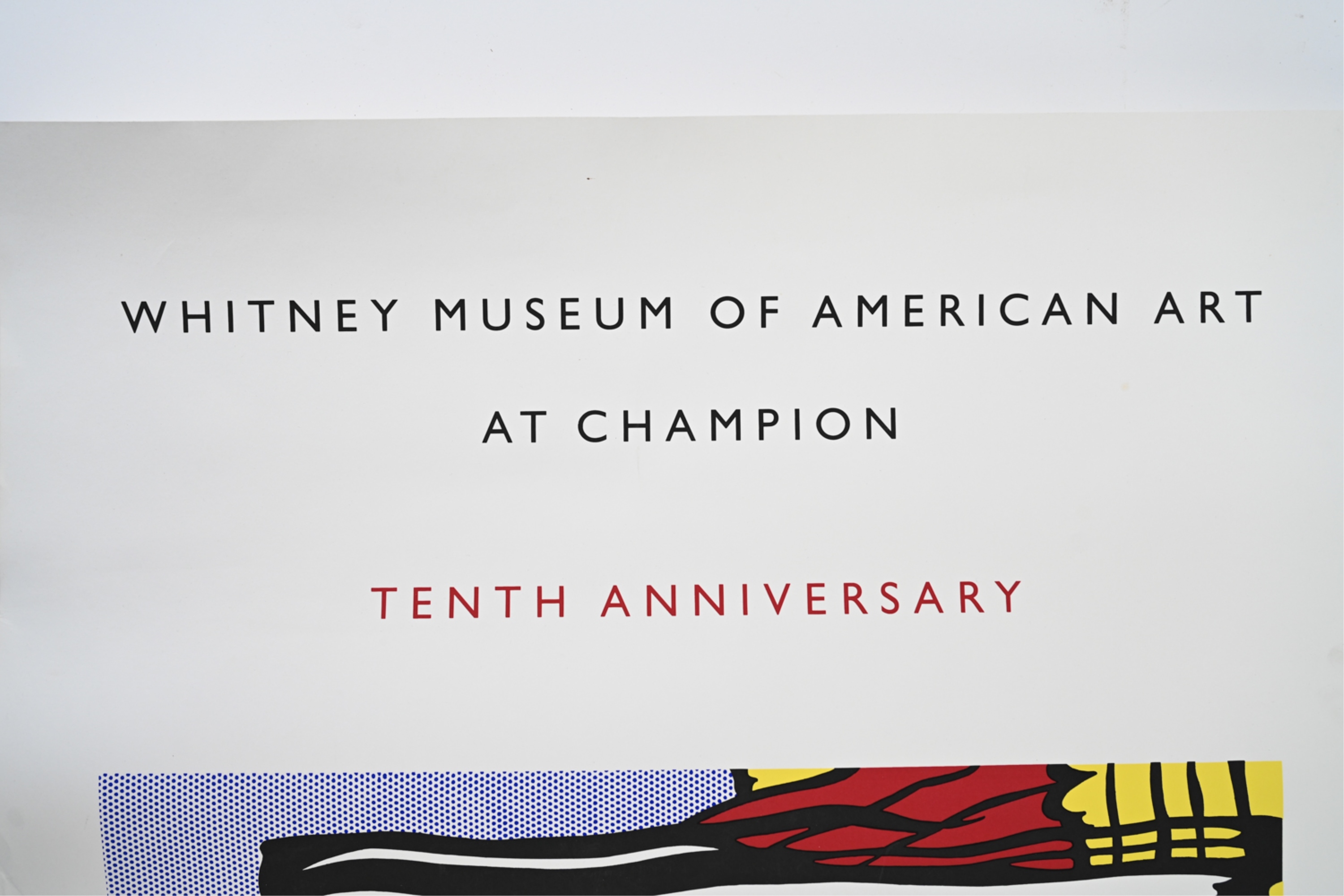 Roy Lichtenstein | ROY LICHTENSTEIN 1991 WHITNEY MUSEUM LITHO POSTER ...