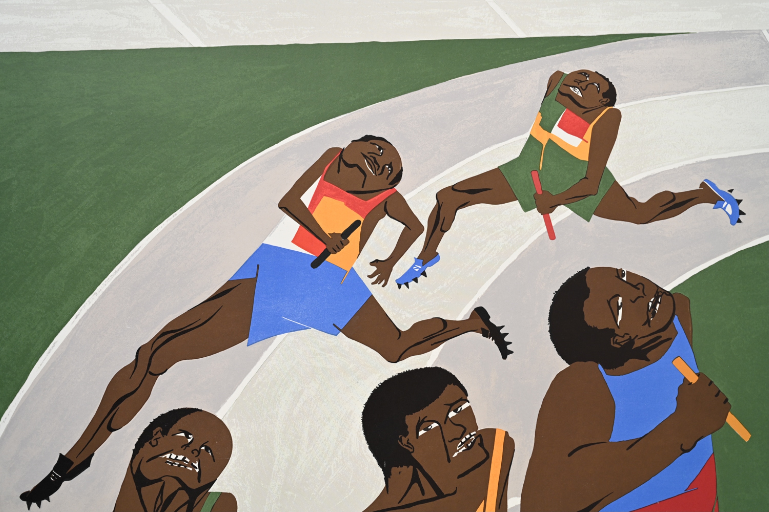 Jacob Lawrence | JACOB LAWRENCE 1972 MUNICH OLYMPICS POSTER (1972 ...