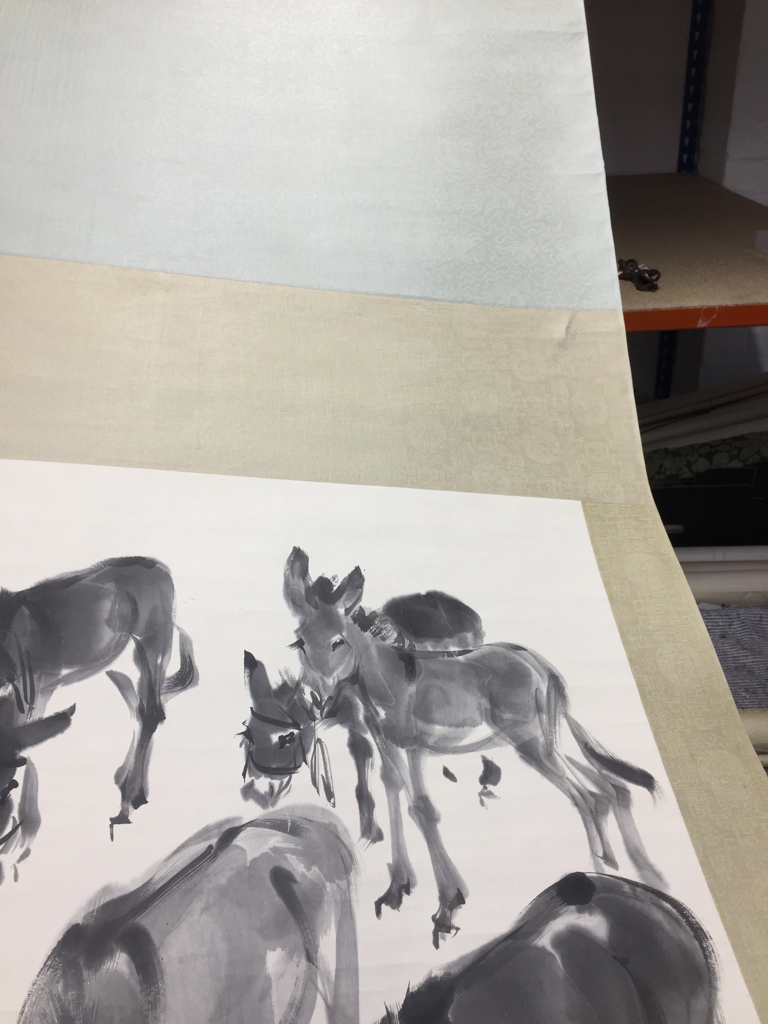 Huang Zhou | Study of donkeys | MutualArt