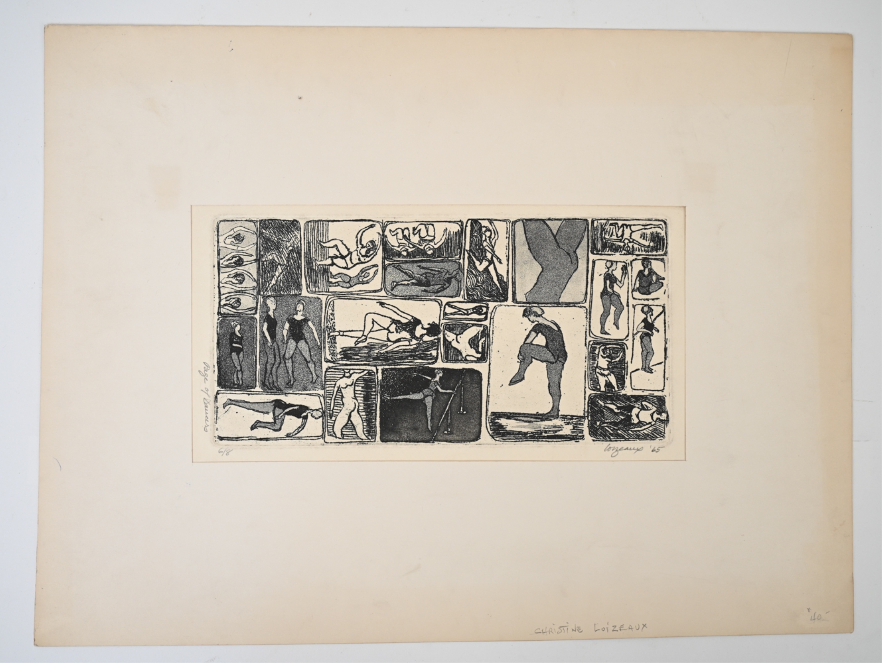 Christine Loizeaux | CHRISTINE LOIZEAUX (20TH C.) INTAGLIO ETCHING ...