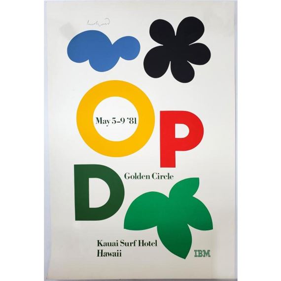 Paul Rand | IBM Original Poster (Circa 1981) | MutualArt