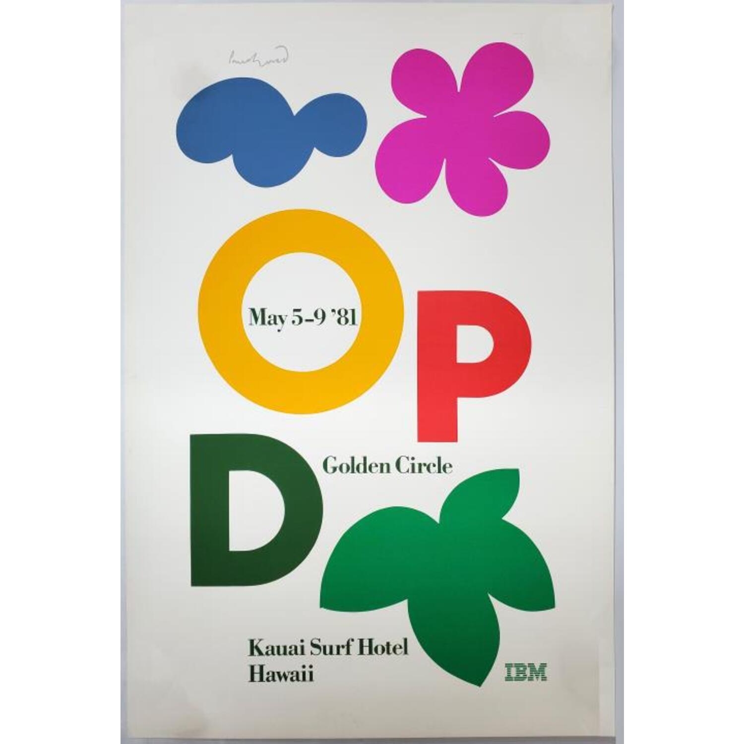 Paul Rand | IBM Golden Circle Poster (Circa 1981) | MutualArt