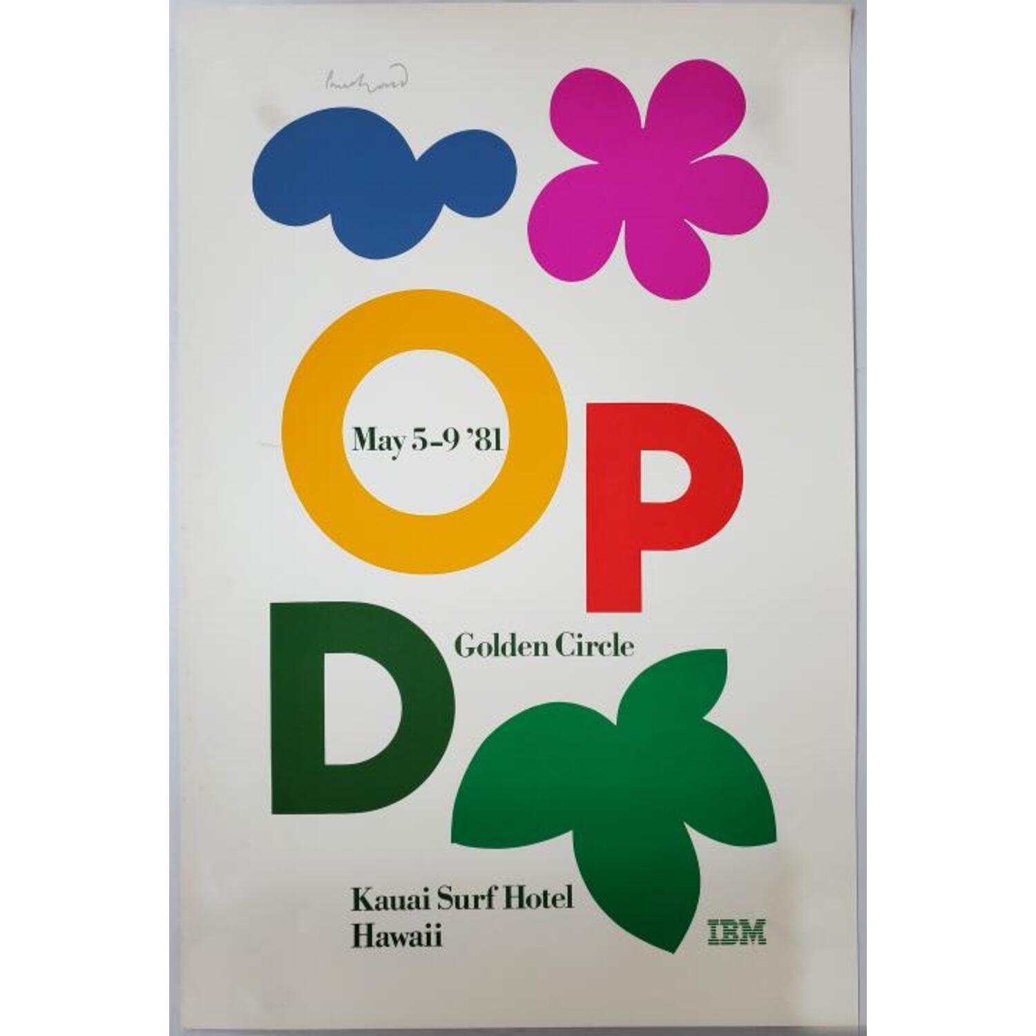 Paul Rand | IBM Original Poster (Circa 1981) | MutualArt