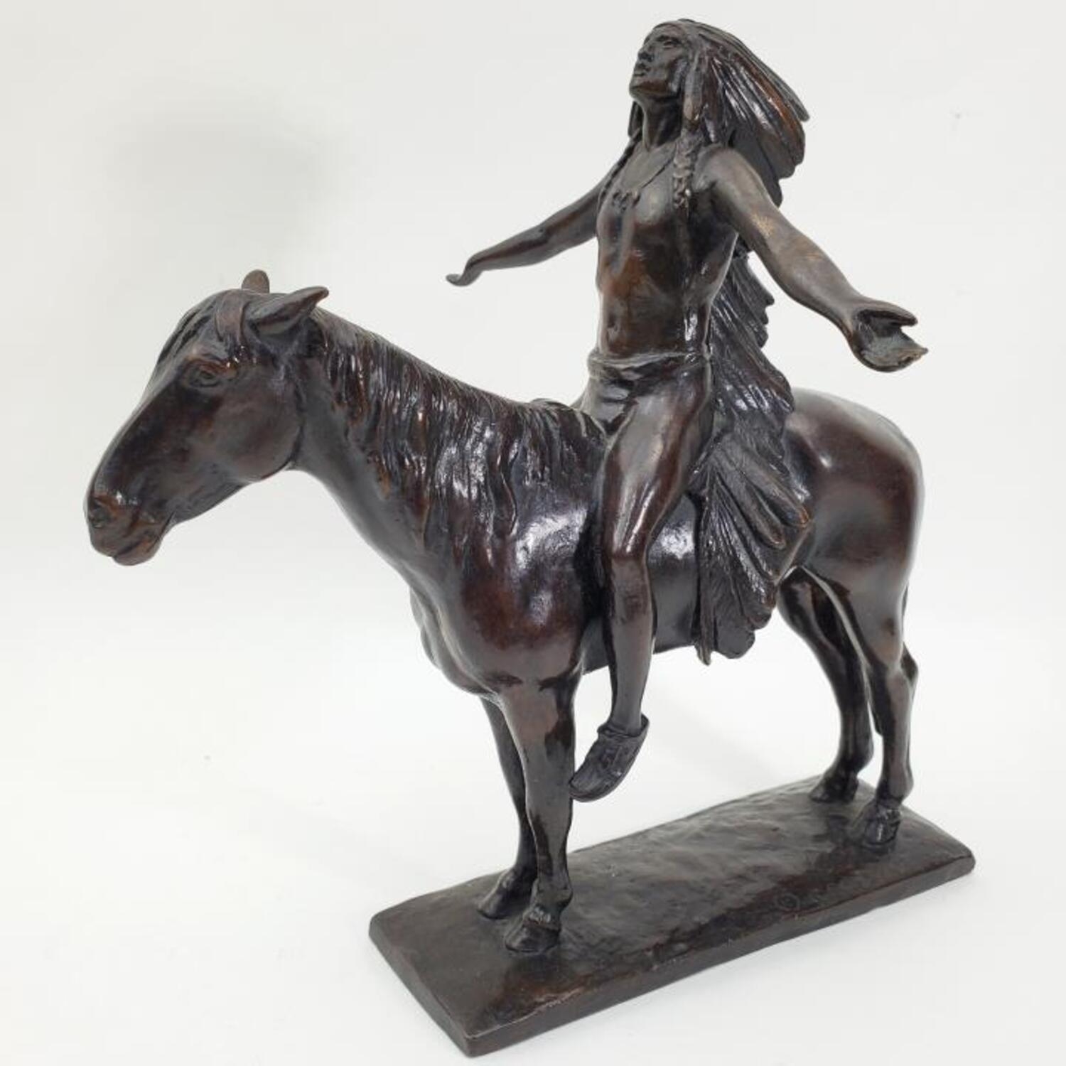 Cyrus E. Dallin | Figure of a Native American on a Horse Appeal to the ...