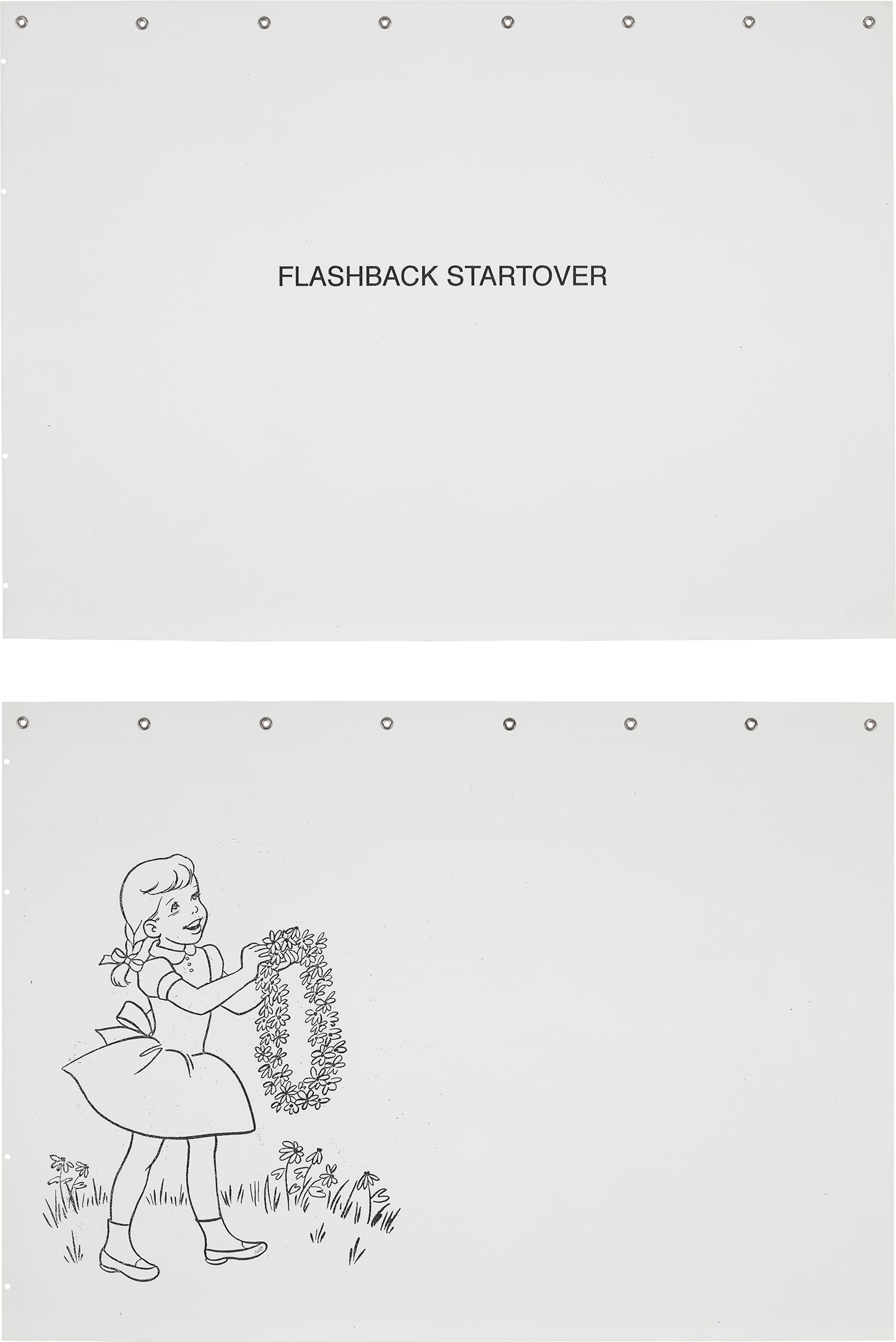 Allen Ruppersberg | Poem No.1 Flashback Startover (2012) | MutualArt