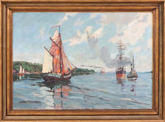 Georg Lehmann-Fahrwasser | Auf der Unterelbe | MutualArt