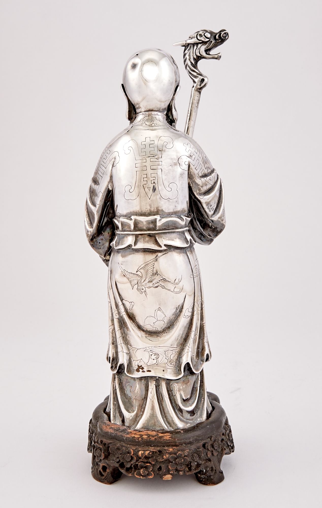 Chinese School, 20th Century | Chinese Silver Figure of Lao Tzu | MutualArt