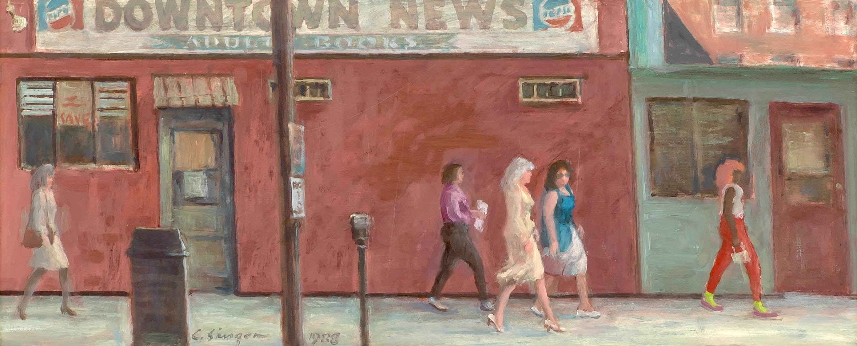 Clyde Singer | Downtown News (1988) | MutualArt