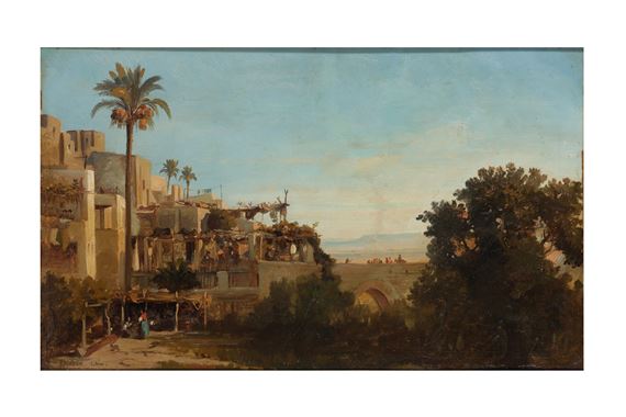 Prosper-Georges-Antoine Marilhat | Vue de la Place de L'Esbekieh et du ...