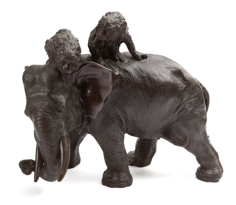 Japanese School | Japanese metal figural sculpture | MutualArt