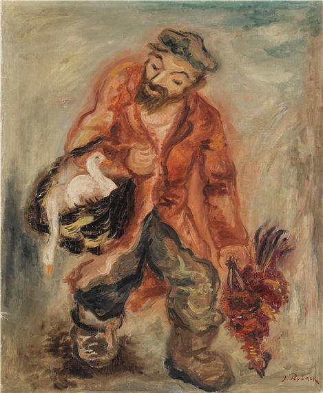 Issachar Ryback | The poultry seller | MutualArt