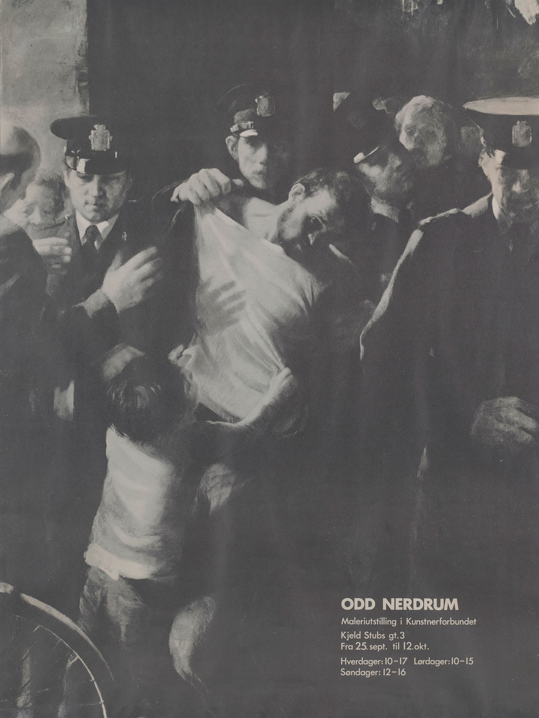Odd Nerdrum | Odd Nerdrum - Maleriutstilling i Kunstnerforbundet (1976 ...