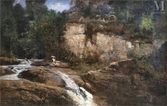 Gaston Marie Anatole Roullet | Le paysage des Muongues Annam (1886 ...