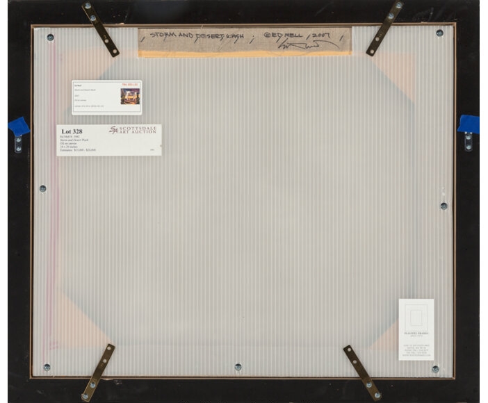 Ed Mell | Storm and Desert Wash (2007) | MutualArt