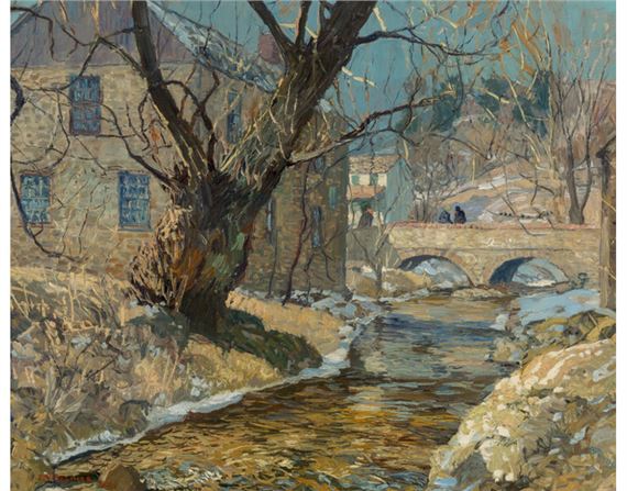 Edward Willis Redfield | The Brook at Carversville (Circa 1925) | MutualArt