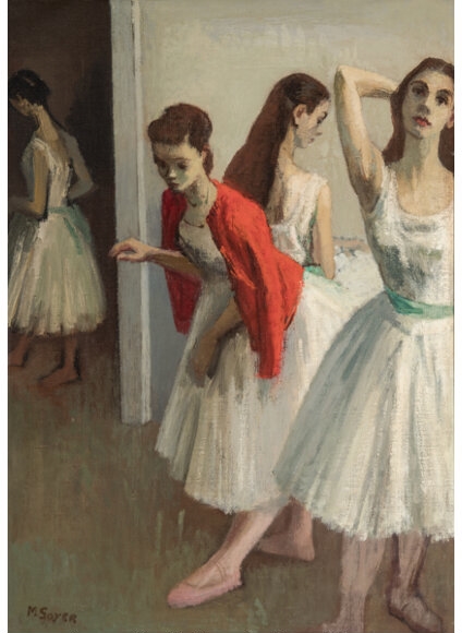 Moses Soyer | Four Dancers (1945) | MutualArt
