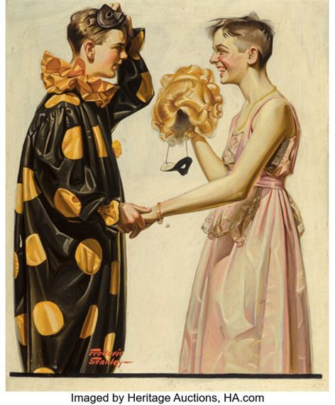 Frederic Stanley | Costume Surprise, The Saturday Evening Post cover ...