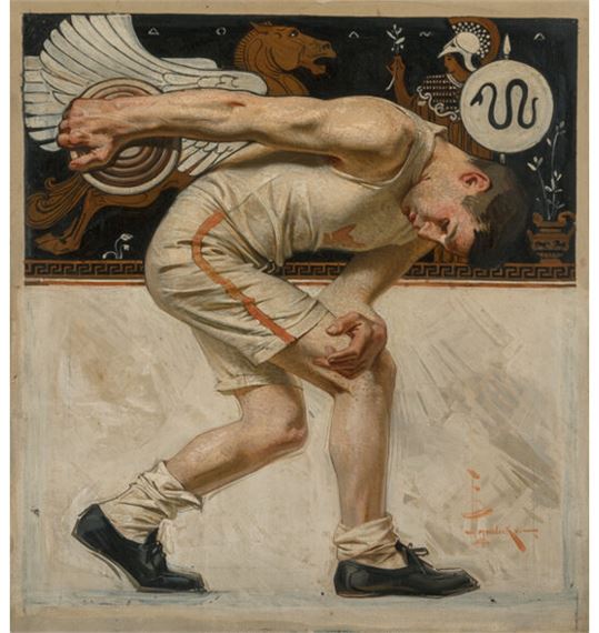 Joseph Christian Leyendecker | The Discus Thrower, The American Victory ...