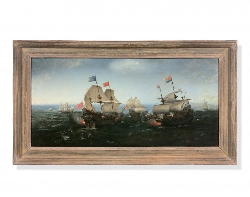 Hendrick Cornelisz Vroom | Combat naval | MutualArt