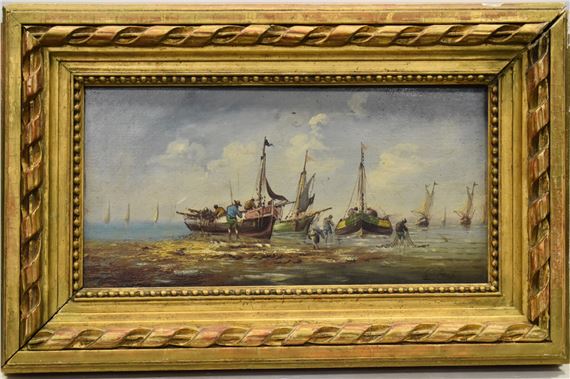 Pierre Julien Gilbert | Pêche à marée basse | MutualArt