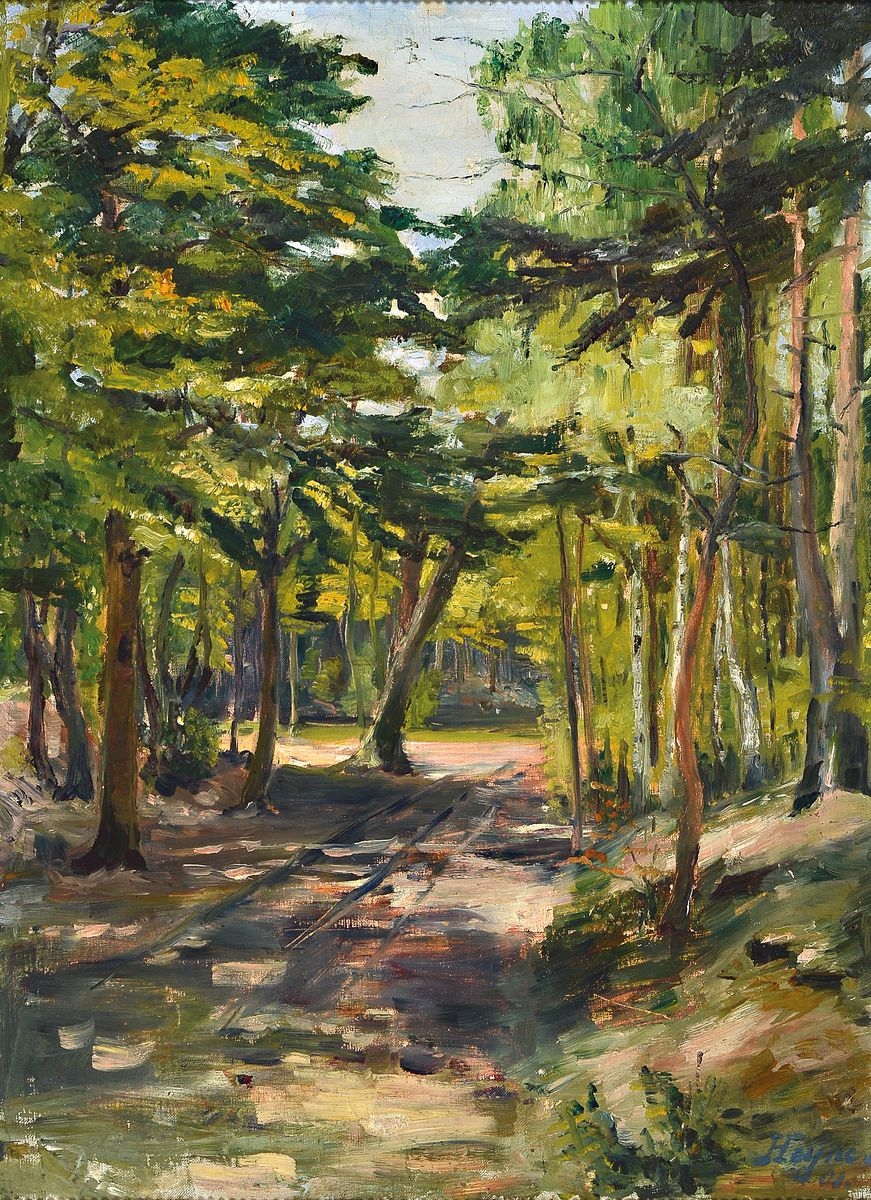 Ludwig Heinrich Heyne | way in the forest | MutualArt