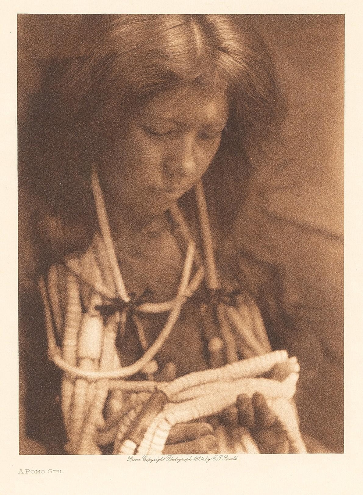 Edward S. Curtis | A Pomo Girl (1924) | MutualArt