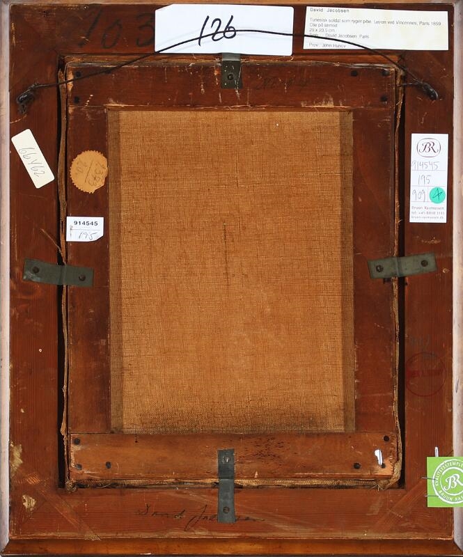 David Jacob Jacobsen | A Zouave smoking pipe | MutualArt