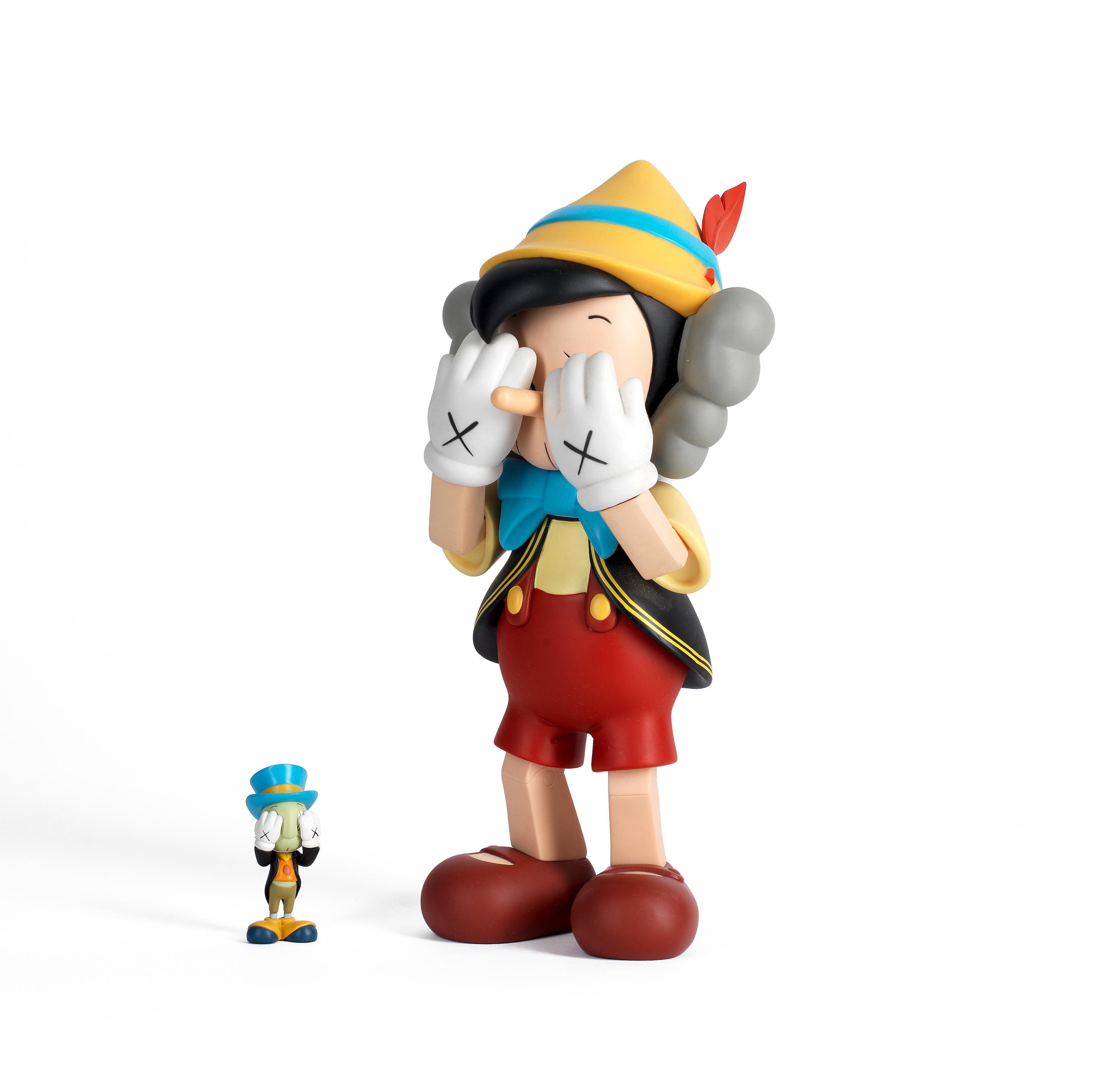 KAWS | Pinocchio and Jiminy Cricket (2010) | MutualArt