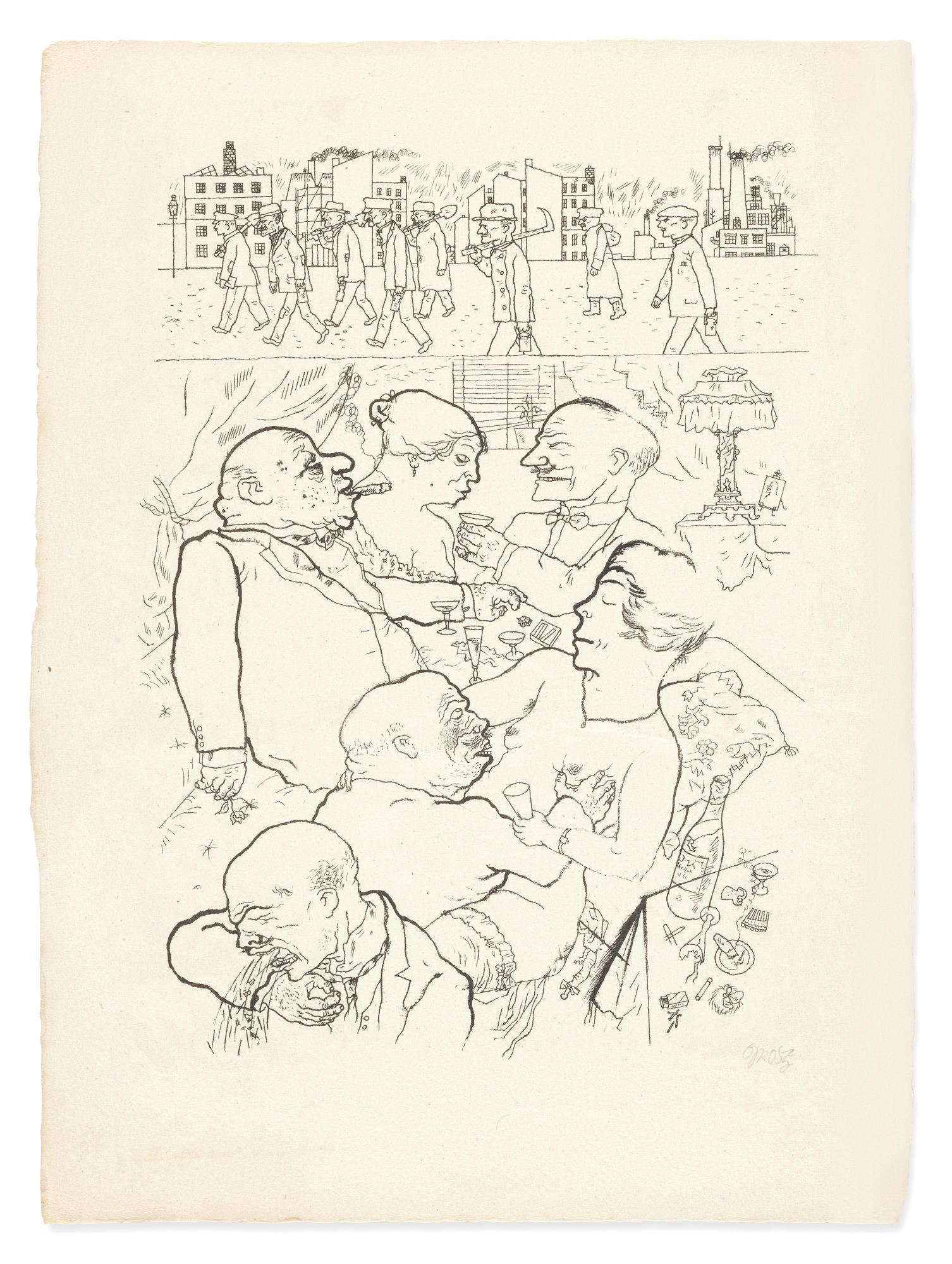George Grosz | Five prints | MutualArt